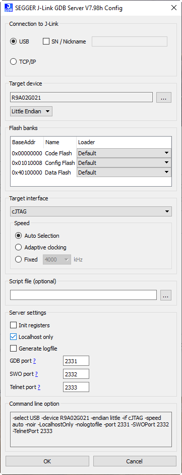 Once configured make sure the board is connected to your computer and launch the application by ...