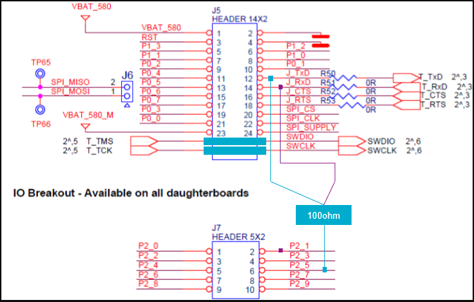 Figure 1 DA1458x Pro DK Wiring