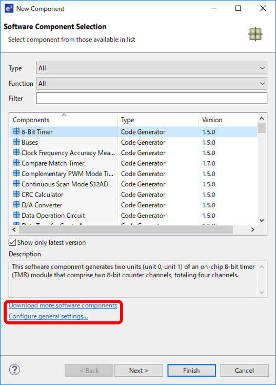 (2) If no FIT module other than r_bsp is displayed, click [Browse] ((a ...