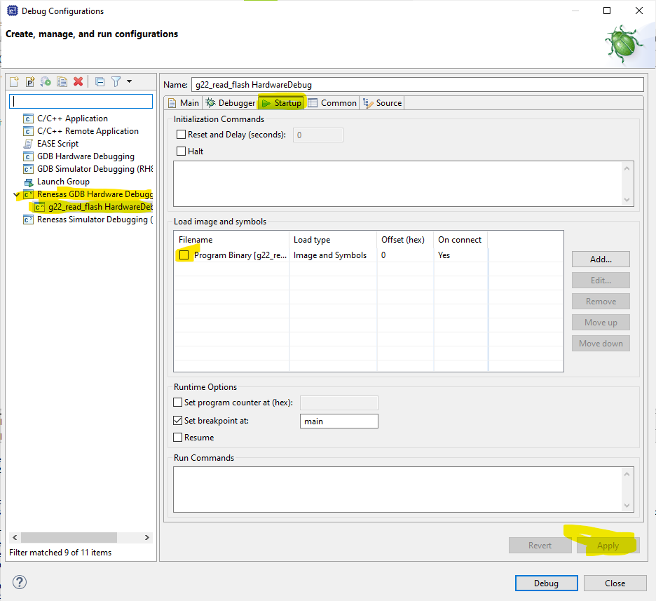 4. Then launch a debug session connecting to your device.