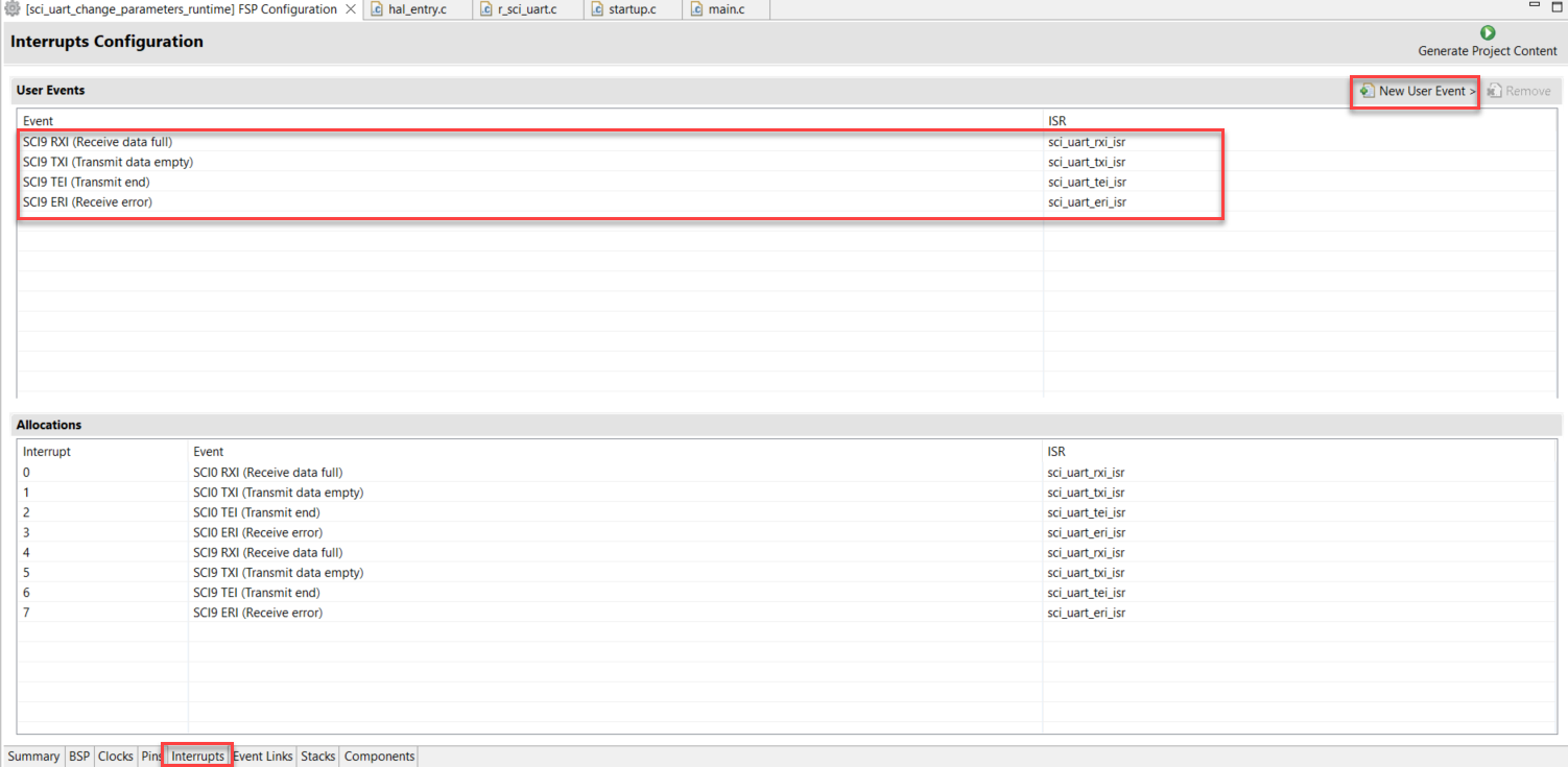 And the example is initially transmitting 10 test messages through UART ...