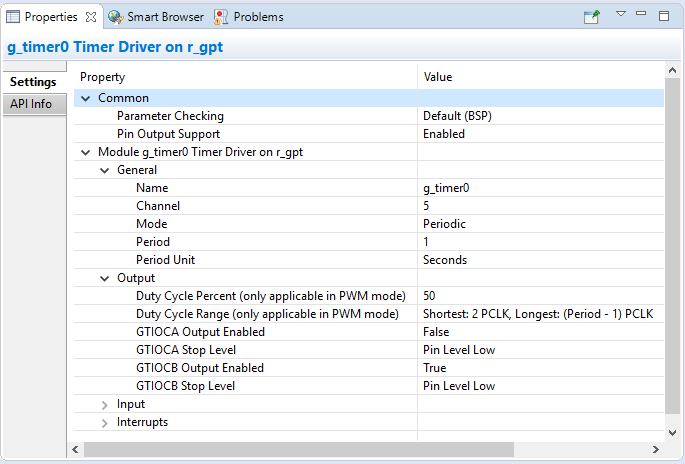 Using the GPT Output to Toggle an LED