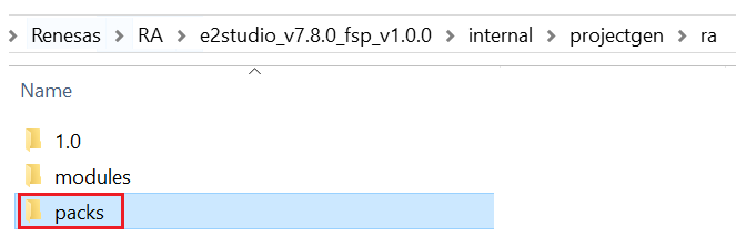 2. Find a pack with the same or similar device as the targeted MCU ...