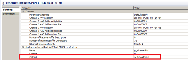 Then select the Callback in the properties tab as shown in the following figure: