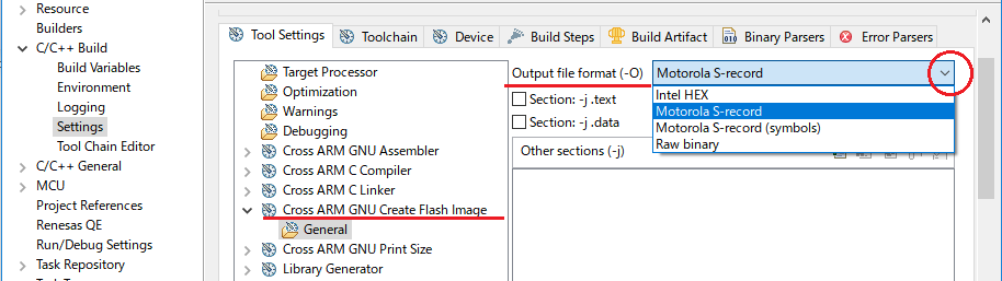(GCC ARM Embedded projects)